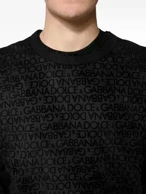 Dolce & Gabbana Logo Print Crew Neck Sweater