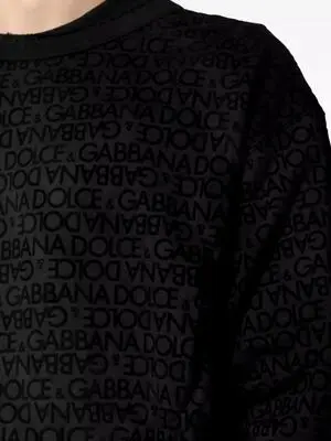 Dolce & Gabbana Logo Print Crew Neck Sweater