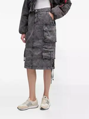 Alpha Industries Cargo Pockets Midi Skirt