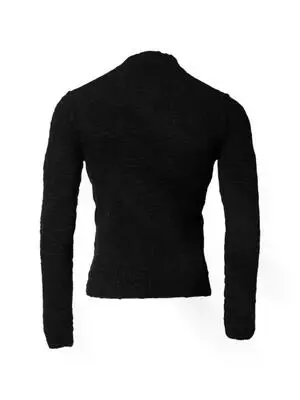 Dolce & Gabbana Textured Knit Mock Neck Sweater