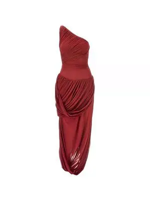 Maygel Coronel Draped Evening Dresses