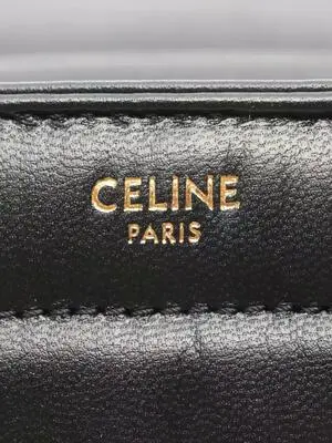 Celine Leather Matelasse Chain Shoulder Bag