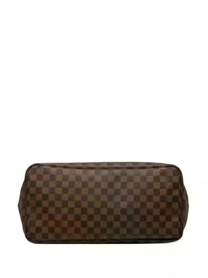 LOUIS VUITTON 2009 Damier Ebene Neverfull Gm Tote Bag - Brown