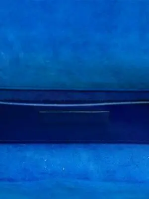 Saint Laurent Monogram Cassandre Clutch Bag - Blue