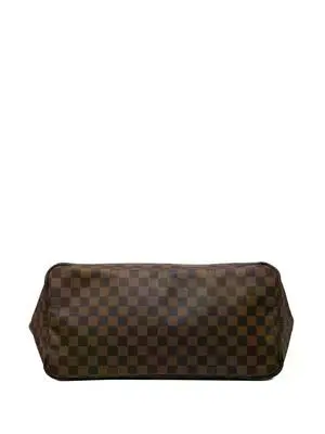 LOUIS VUITTON 2009 Damier Ebene Neverfull Gm Tote Bag - Brown