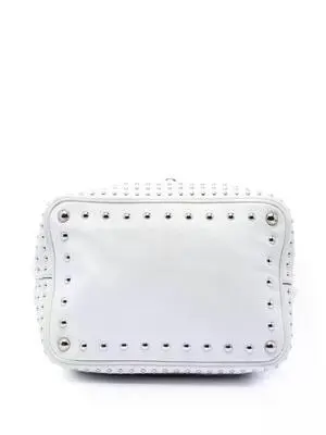 Prada Soft Calf Studded Bucket Bag
