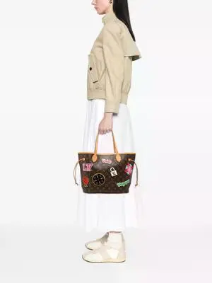 LOUIS VUITTON Monogram Patches Neverfull Mm Tote Bag