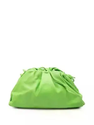 Bottega Veneta Lambskin Mini Pouch Crossbody Bag - Green