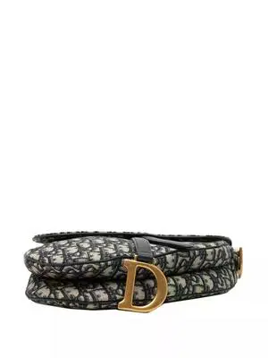Dior Oblique Canvas Saddle Bag - Blue
