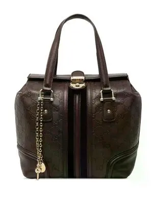Gucci Embossed Leather Handbag