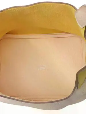 Hermès Bicolor Clemence Picotin Lock 18 Handbag - White
