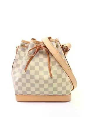 LOUIS VUITTON Damier Azur Noe Bb Bucket Bag - White