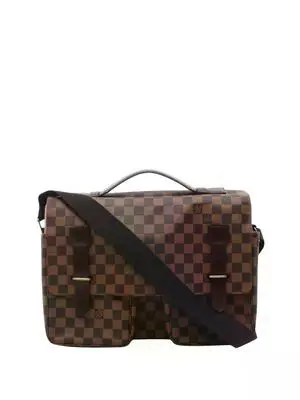 LOUIS VUITTON Damier Ebene Broadway Satchel - Brown