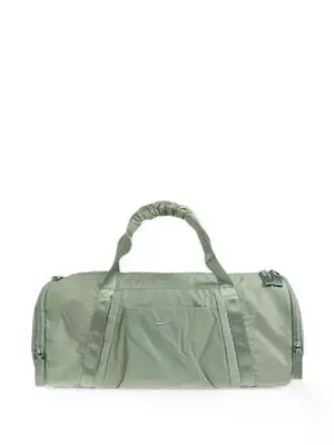 Nike Logo Embroidered Ruched Handle Holdall - Green