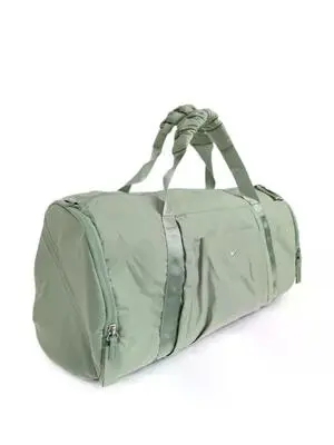 Nike Logo Embroidered Ruched Handle Holdall - Green