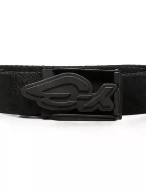Y3 Woven Belt With Logo Plaque