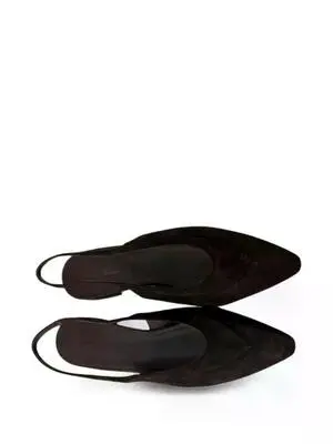 Loro Piana Rebecca Slingback Pumps - Brown