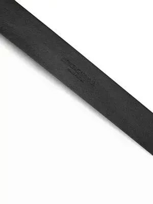 Dolce & Gabbana Logo Plaque Leather Belt