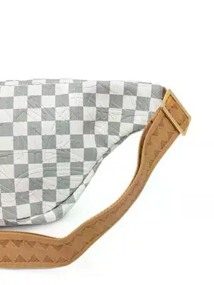 SPRAYGROUND Embossed Logo Check Pattern Belt Bag