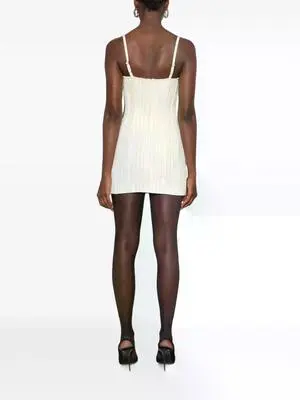DONDUP Pinstripe Corset Mini Dress