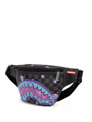 SPRAYGROUND Check Pattern Shark Mouth Belt Bag