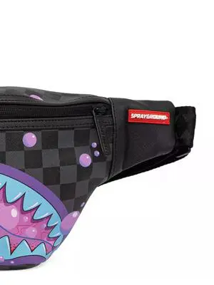 SPRAYGROUND Check Pattern Shark Mouth Belt Bag