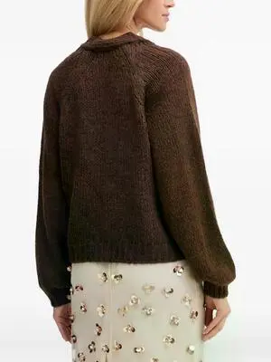 HAVEONE Long-sleeved V-neck Cardigan