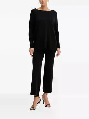 HAVEONE Ribbed-sleeve Trousers And Sweater Set