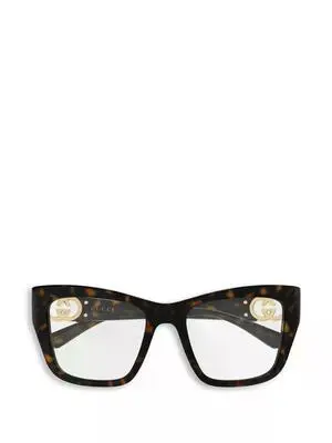 Gucci Interlocking G Tortoiseshell-effect Eyeglasses - Brown