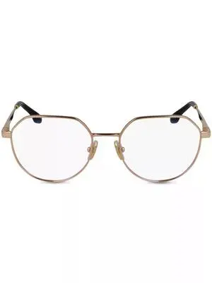Victoria Beckham Geometric Frame Eyeglasses - Gold