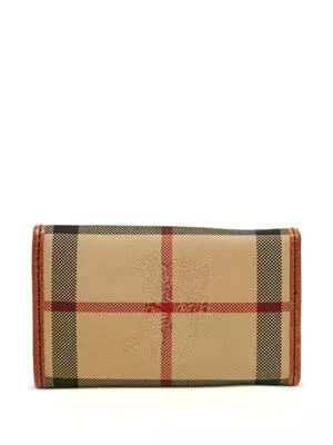 Burberry Haymarket Check Key Holder - Neutrals