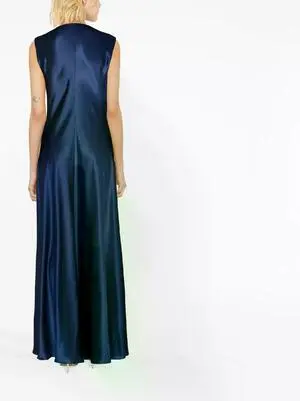 Alberta Ferretti Embellished Silk Maxi Dress