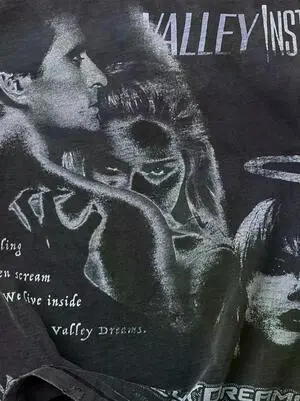 VALE FOREVER Graphic-print Distressed-effect T-shirt