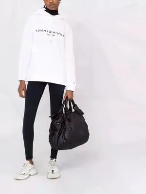 Tommy Hilfiger Cotton Blend Logo Print Hoodie