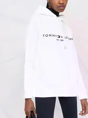 Tommy Hilfiger Cotton Blend Logo Print Hoodie