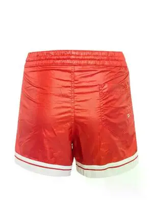 D&G PREOWNED Striped Drawstring Shorts - Red
