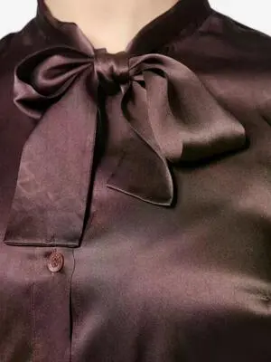 Dolce & Gabbana Pussy-bow Silk Blouse