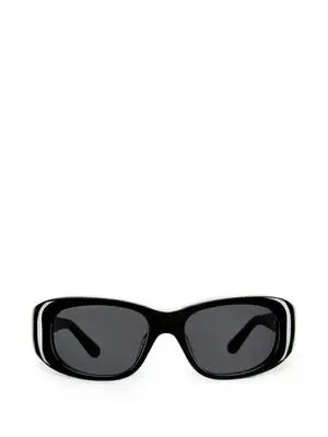 THISTLES The Al Rectangle-frame Sunglasses - Black