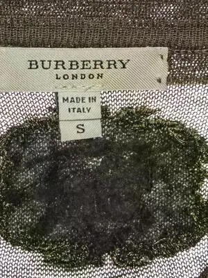 Burberry Sheer Knitted Polo Shirt