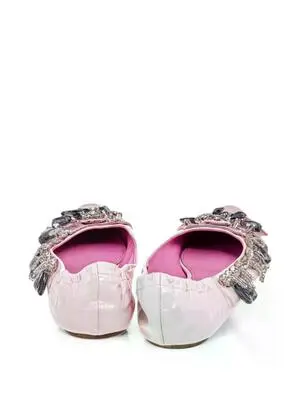 LOUIS VUITTON Embellished Flat Pumps