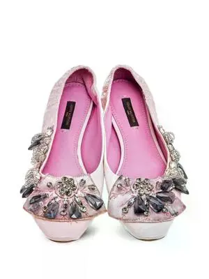 LOUIS VUITTON Embellished Flat Pumps