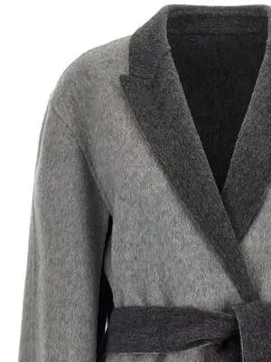 Alberta Ferretti Cape-sleeve Belted Cardigan-coat