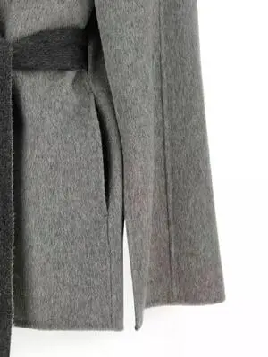 Alberta Ferretti Cape-sleeve Belted Cardigan-coat