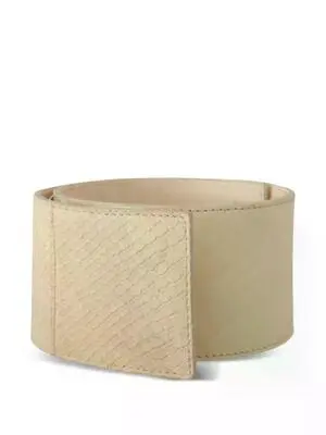 Gianfranco Ferre Wide Belt With Logo Detail