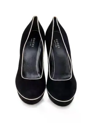 Gucci Suede Platform Pumps