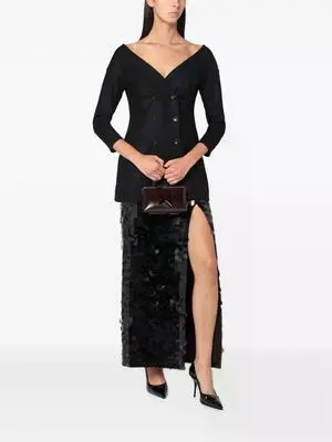Alberta Ferretti Off-shoulder Fitted Jacket