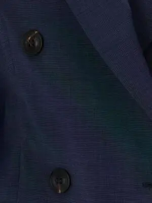 Max Mara Double-breasted Virgin Wool Blazer - Blue