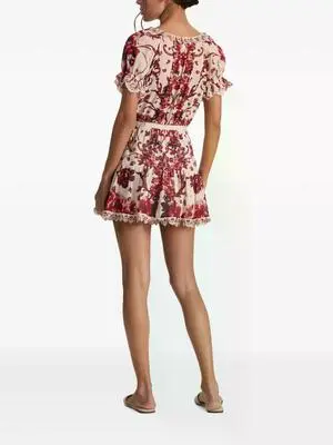 Alice + Olivia Floral Print Mini Dress