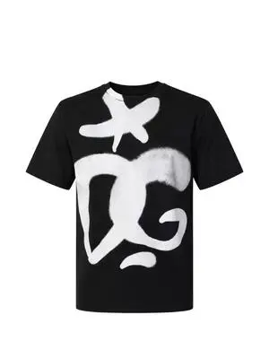 Dolce & Gabbana Dg Logo Graffiti-print T-shirt