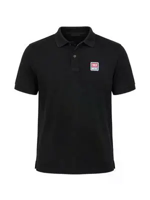 DIESEL® Smith Logo-patch Polo Shirt - Black